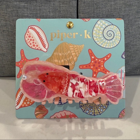 Piper K | Accessories | Piper K Pink And Red Lobster Hair Clip | Poshmark